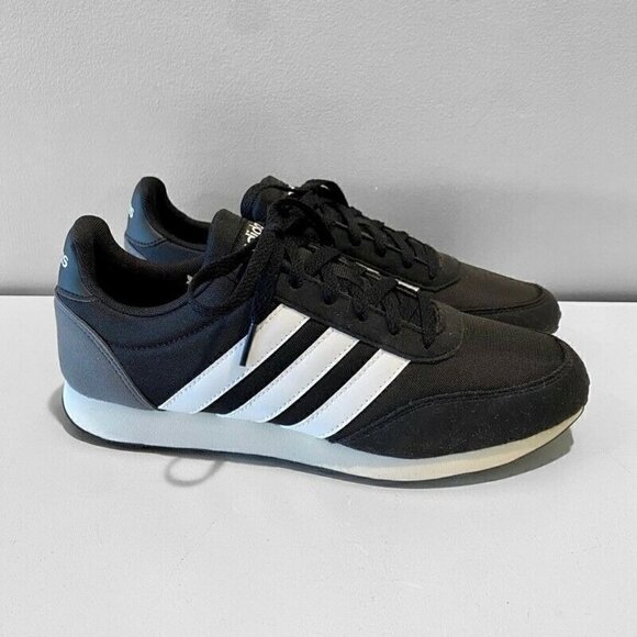 adidas | Shoes | Adidas Mens V Racer 2 Sneakers Shoes Black Bc006 75 ...